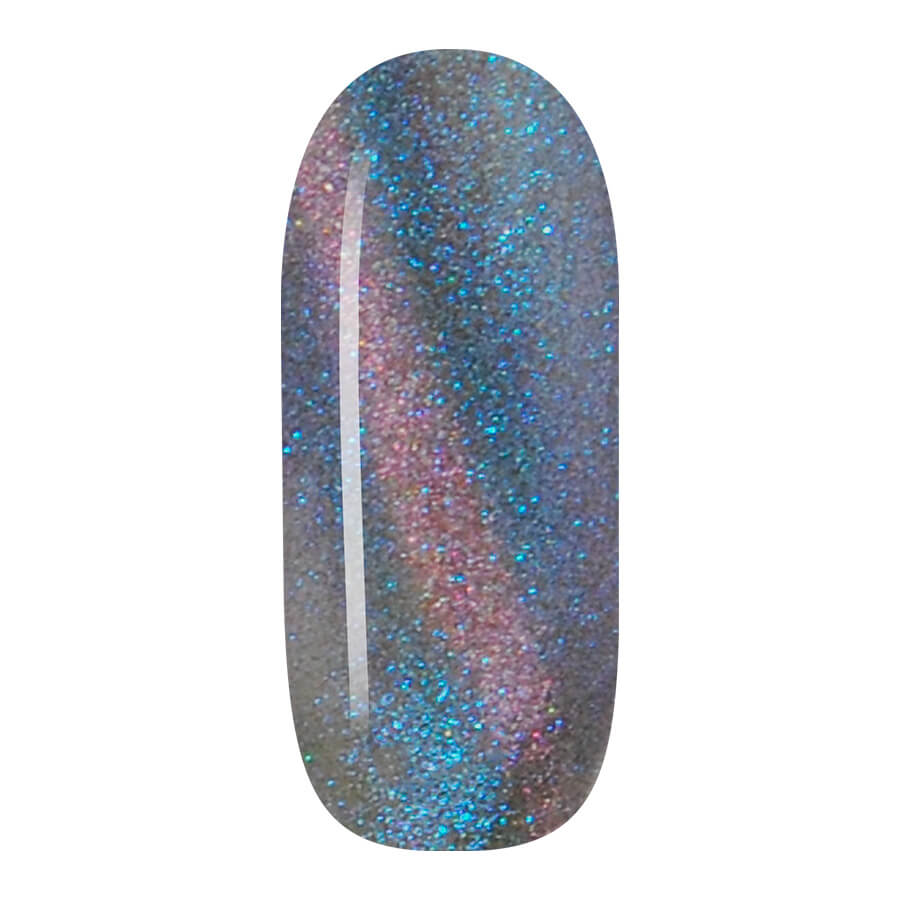 Gel Polish: 233 Pink, Wild, & Blue (Cat Eye) | Sparkle & Co.
