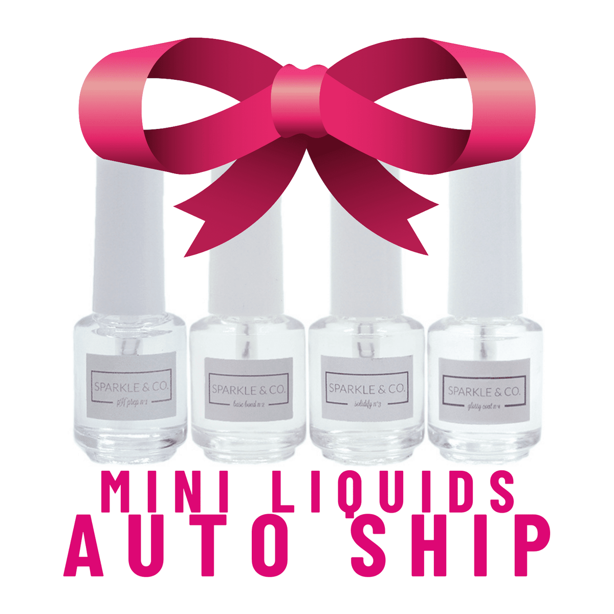 Auto Ship: Mini Dip Liquids - pH Prep, Base Bond, Solidify, Glossy 2.0 ...
