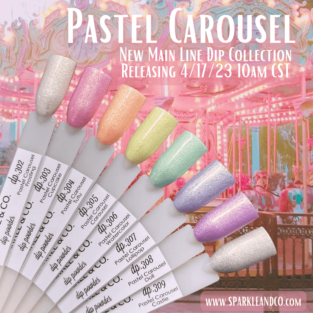 Dip Powder: dp.305 Pastel Carousel - Carousel | Sparkle & Co.