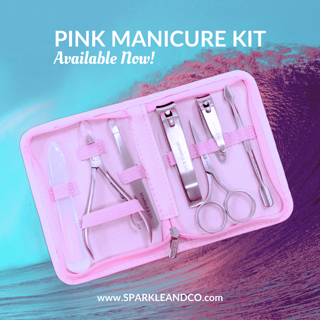 Pink Manicure Kit | sparkleandco