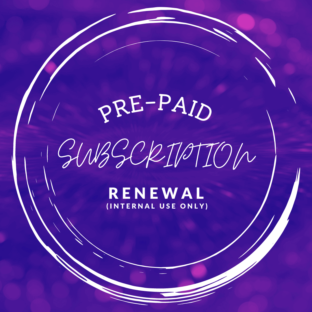 Pre-Paid Subscription Renewal (Non-US) | Sparkle & Co.