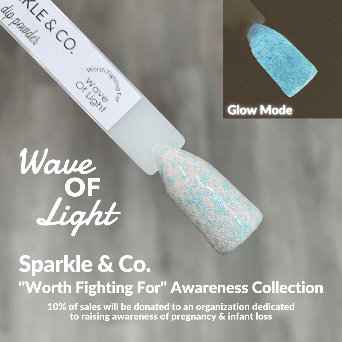 Dip Powder: Wave Of Light (Glow) | Sparkle & Co.